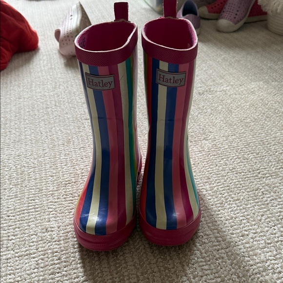 Hatley | Shoes | Hatley Kids Colorful Striped Rain Boots | Poshmark